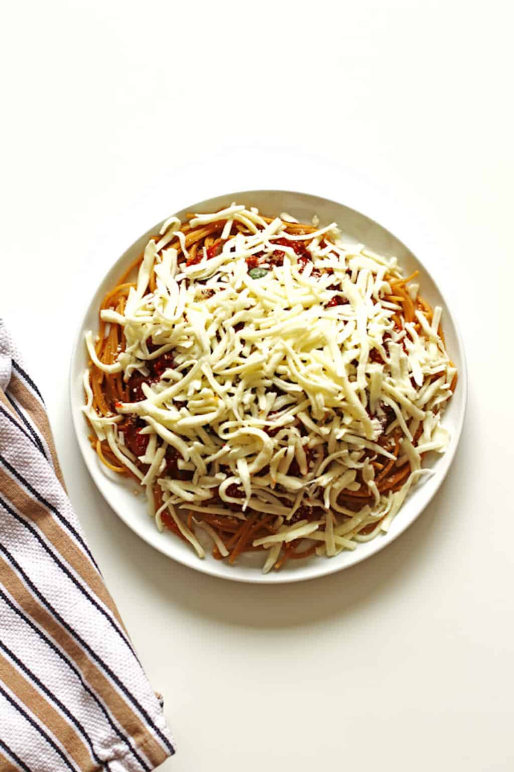 Easy Cheesy Spaghetti Recipe - Tried and True Recipes